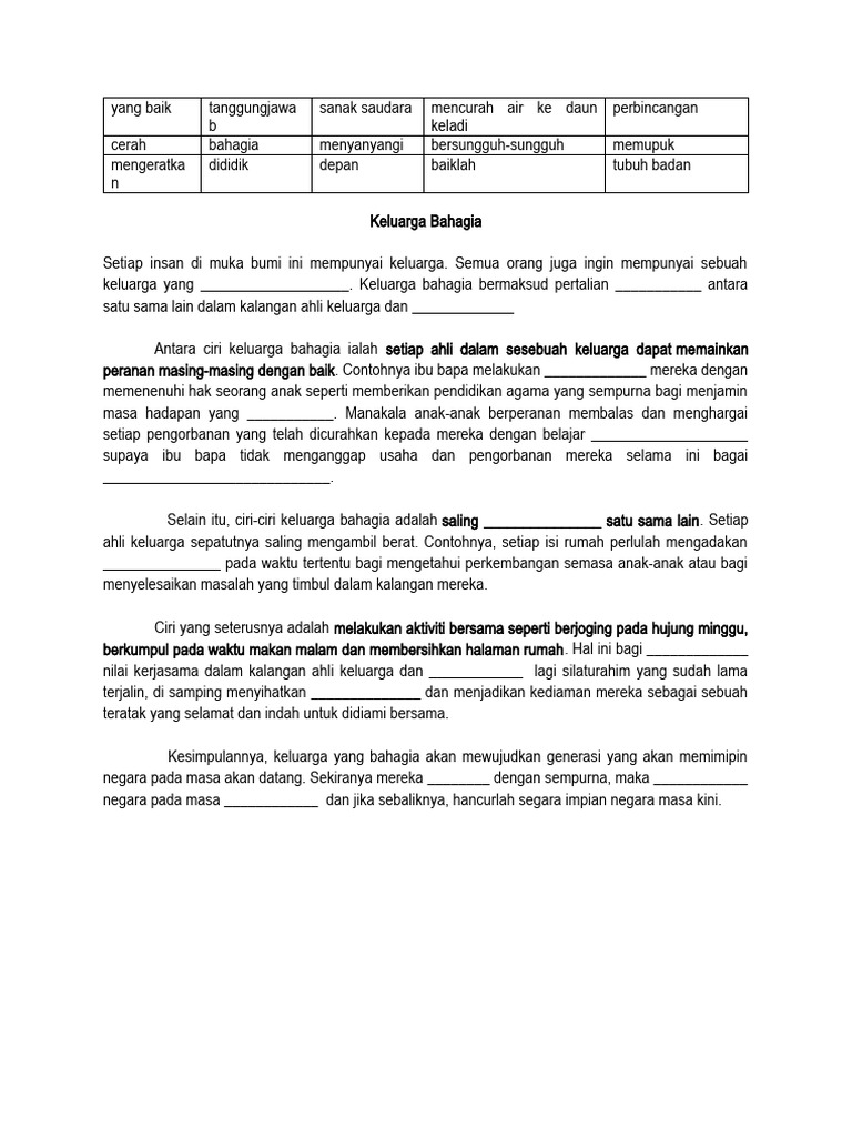 Ciri-Ciri Keluarga Bahagia | PDF