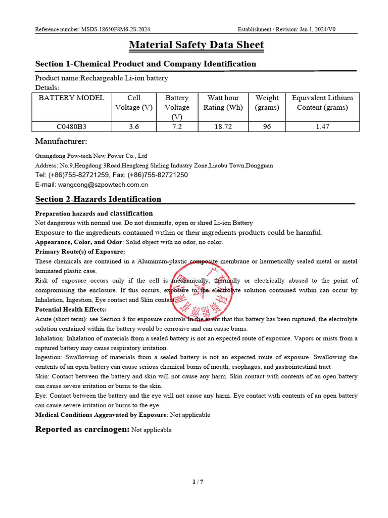 C0480B3-MSDS - NEW9220 and NEW9220L ACT | PDF | Dangerous Goods ...