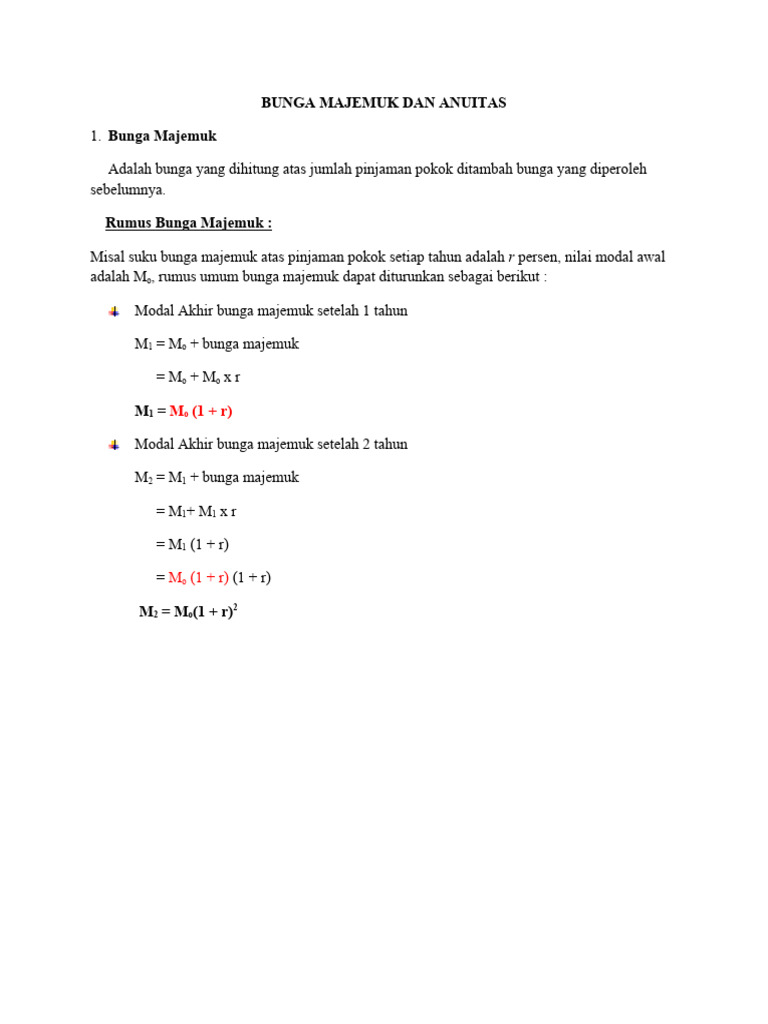 Bunga Majemuk Dan Anuitas | PDF