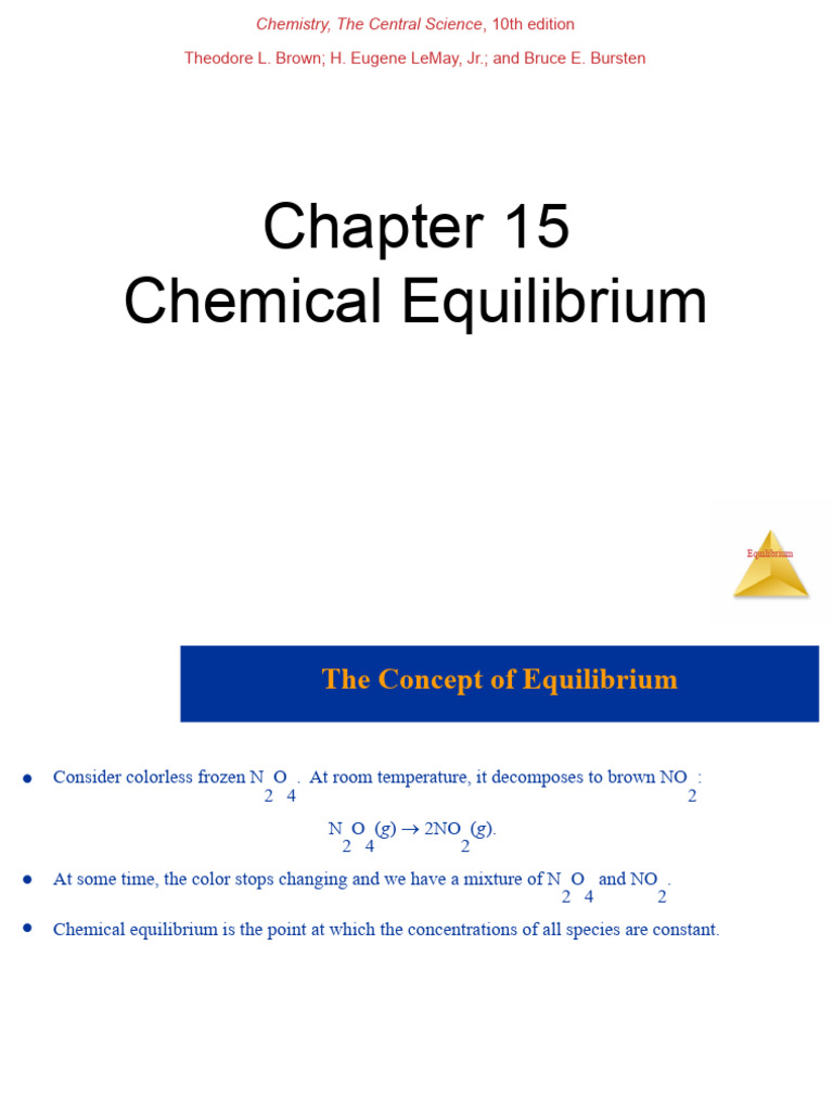 Chem 2 Chemical Equilibriu | PDF | Chemical Equilibrium | Reaction Rate