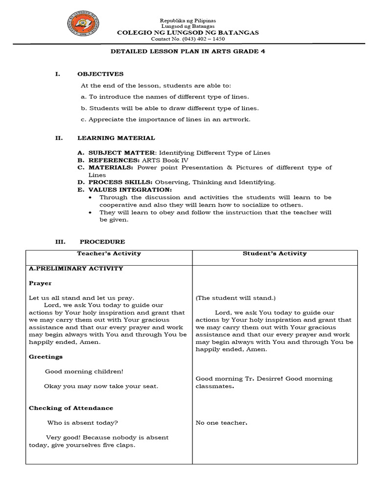 Group DLP in Arts | PDF | Cognition | Behavior Modification