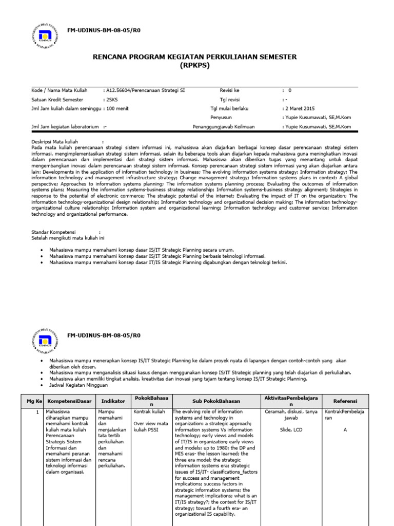 RPKPS Pssi | PDF | Strategic Management | Cognition