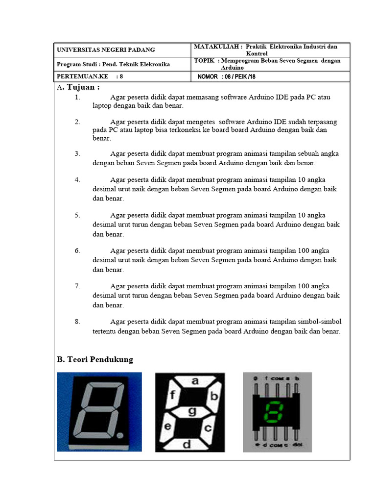 Job 7. MEMPROGRAM BEBAN SEVEN SEGMEN DENGAN ARDUINO | PDF Job 7. MEMPROGRAM BEBAN SEVEN SEGMEN DENGAN ARDUINO | PDF
