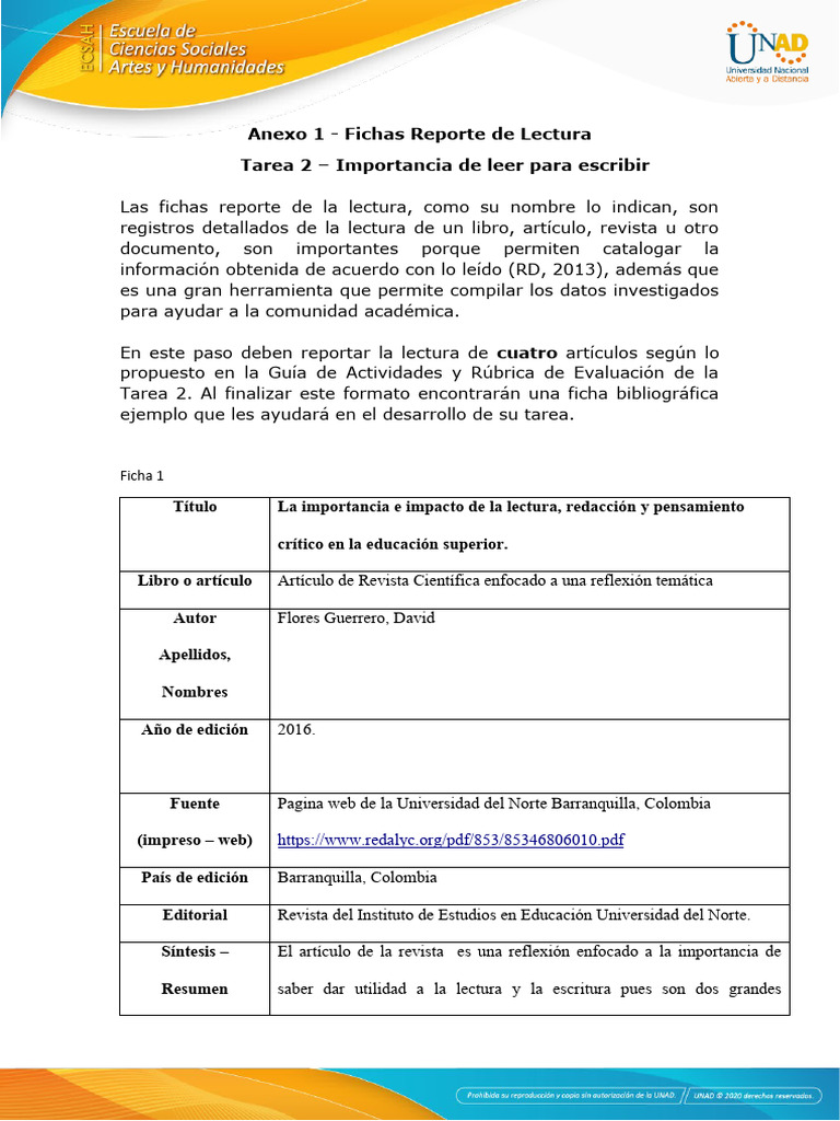 Tarea 2 - Fichas Reporte Lectura y Texto Argumentativo | Descargar ... Tarea 2 - Fichas Reporte Lectura y Texto Argumentativo | Descargar ...