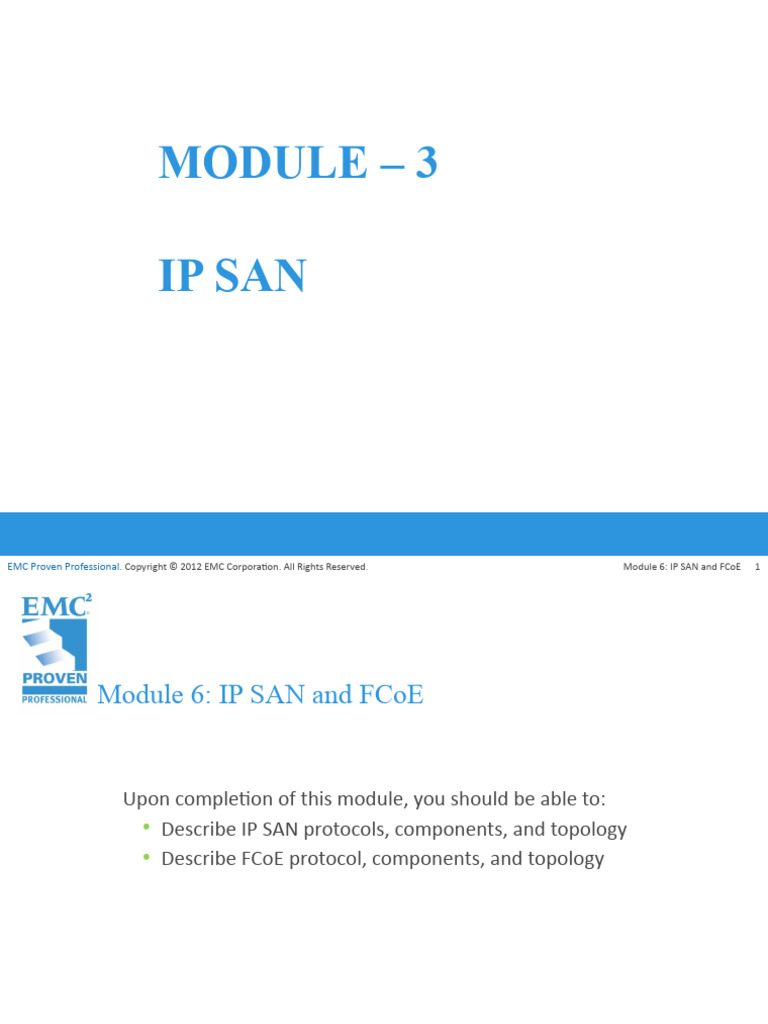Module 3 SAN | PDF | Internet Protocols | Osi Model