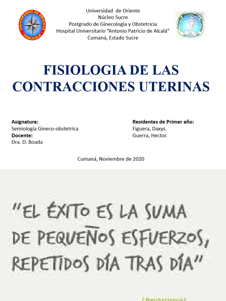 Contracciones Uterinas Listo | Descargar gratis PDF | Parto | Contracción muscular