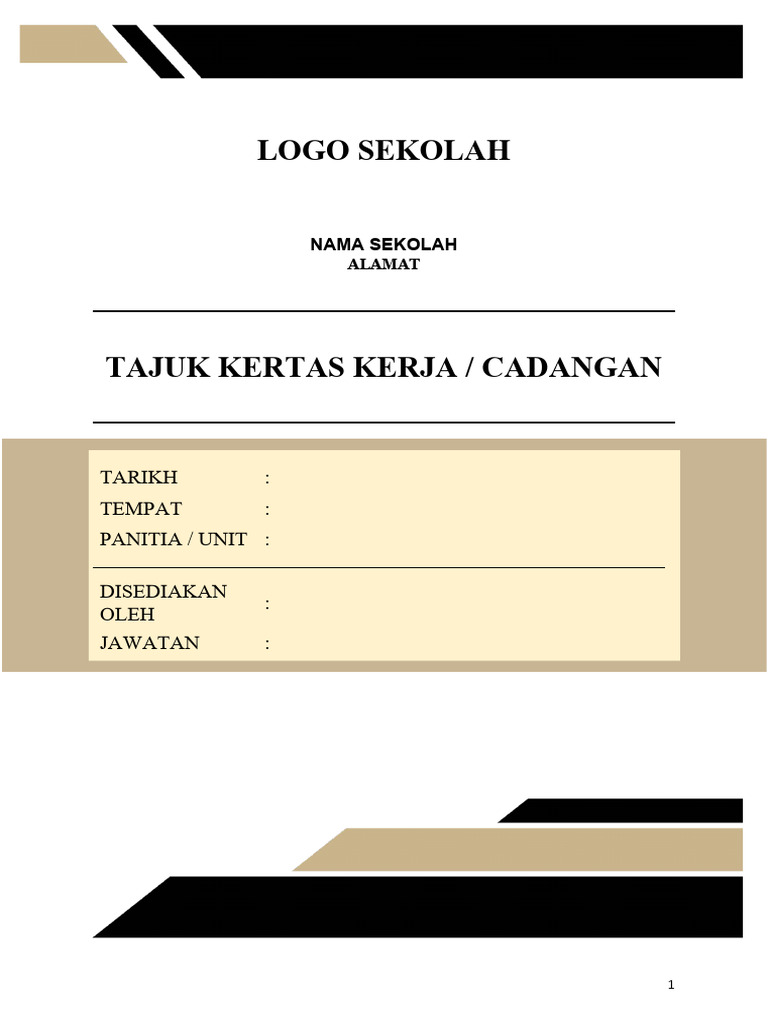 2024 Template Kertas Kerja | PDF