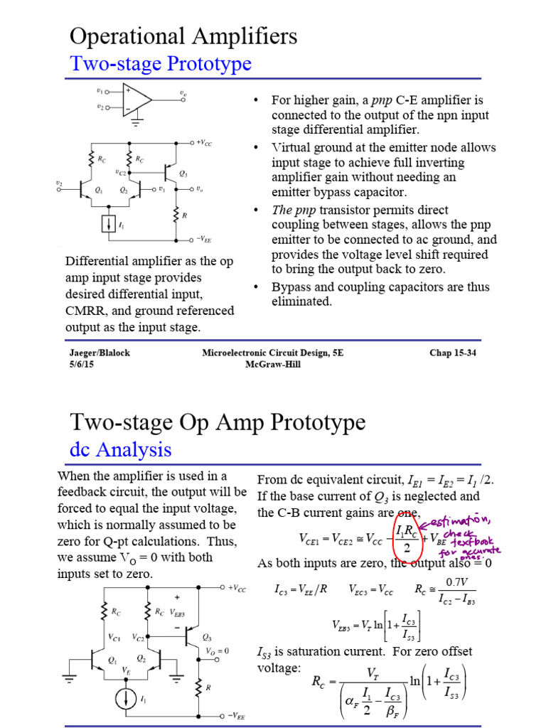 Week 4 Ch15 Notes | PDF | Operational Amplifier | Amplifier