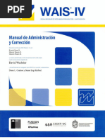 Manual Wais-IV PDF | PDF