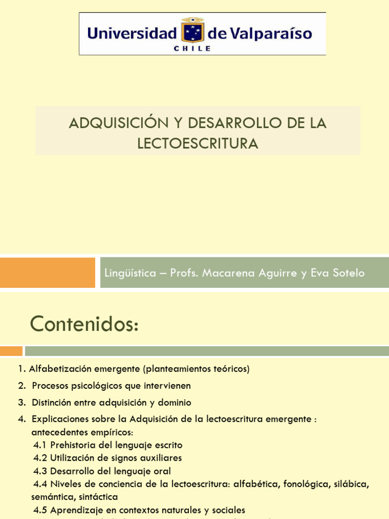 Alfabetización y Lectoescritura Emergente | PDF | Aprendizaje ...