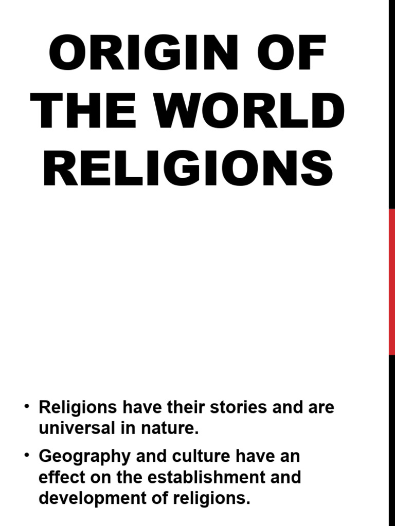 Origin of The World Religions | PDF | Abrahamic Religions | Prophet