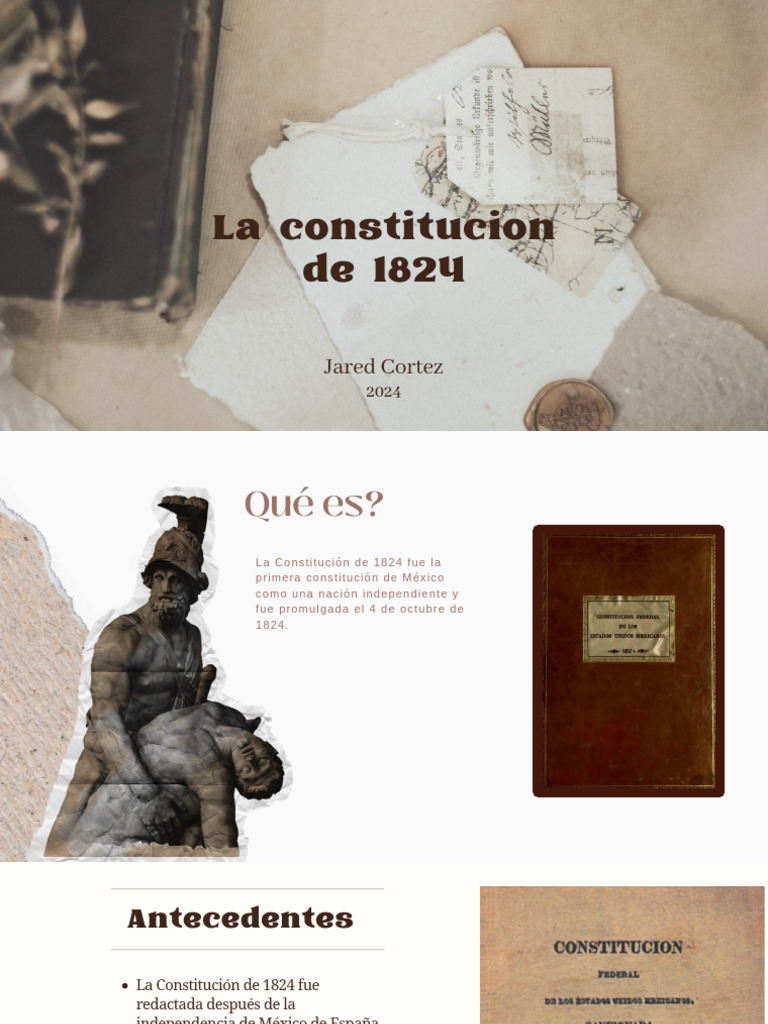 La Constitución de 1824 | PDF | Constitución | México
