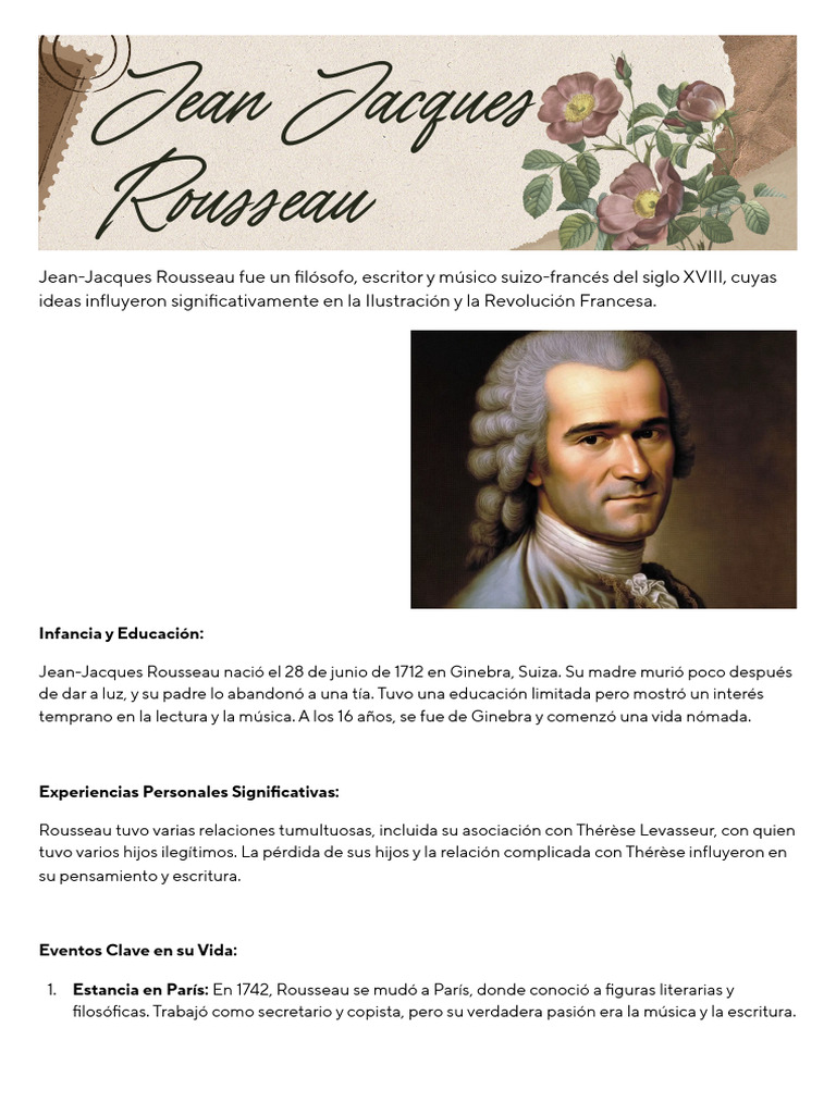 Jean-Jacques Rousseau | PDF | Jean-Jacques Rousseau | Contrato social
