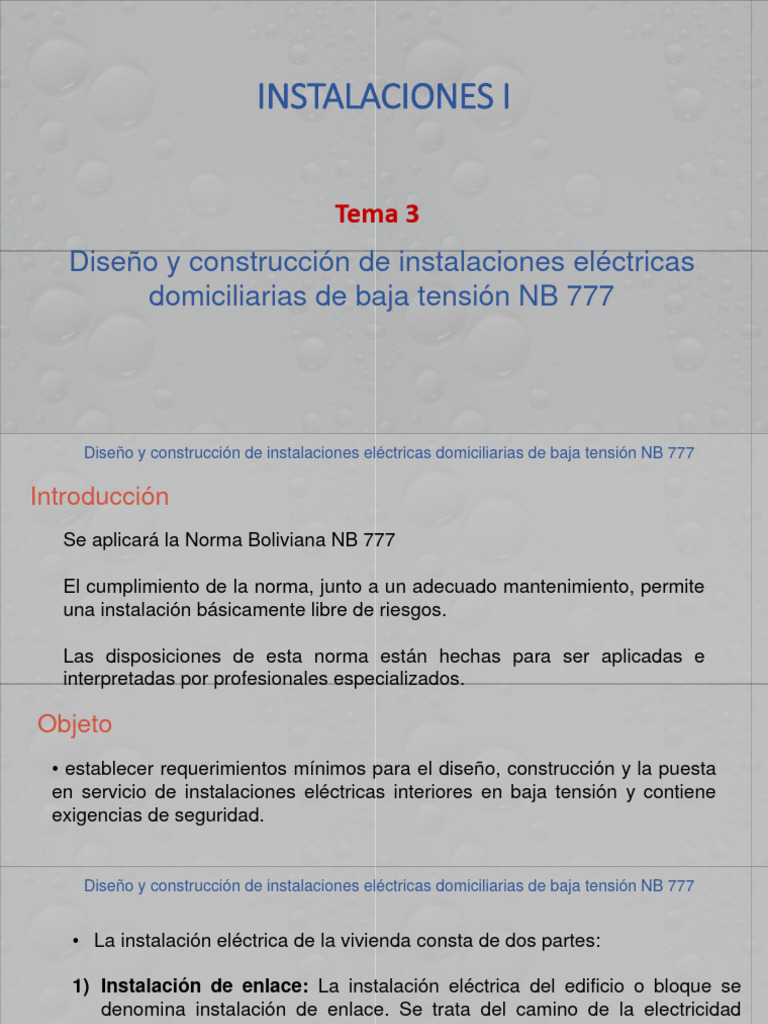 Diseño y construcción de instalaciones eléctricas domiciliarias de baja ... Diseño y construcción de instalaciones eléctricas domiciliarias de baja ...