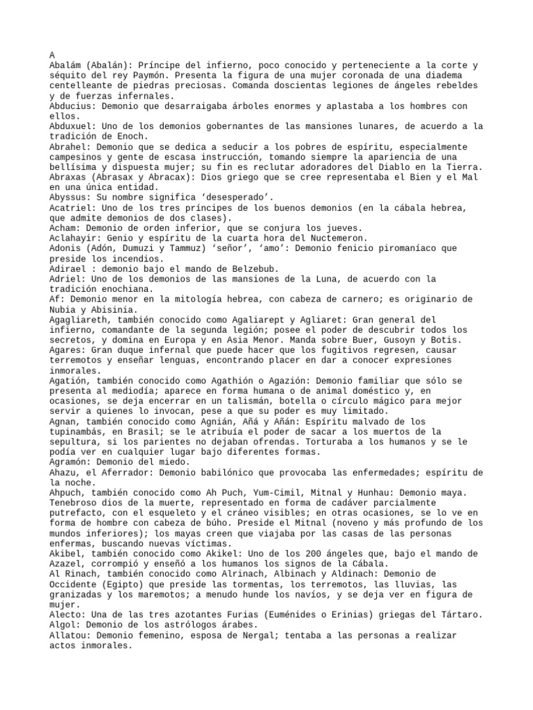 Demonios de La Teología | PDF | Demonios | Lilith