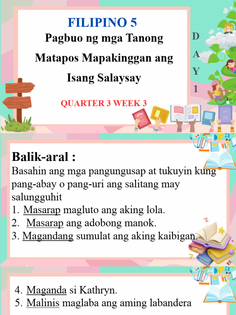 Q3 W3 Filipino 5 | PDF