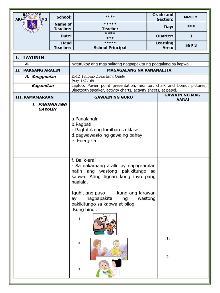 Esp2. Q2 Module 3 DLP | PDF
