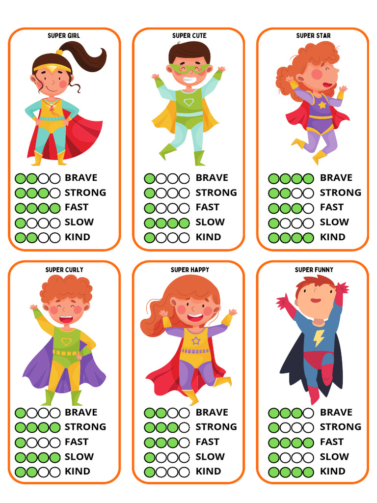 Super Characters: Brave and Strong Traits | PDF