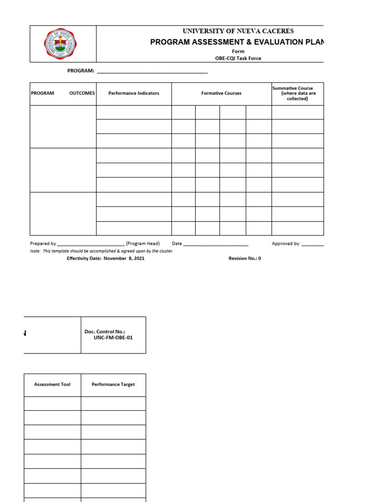 STS-OBE-CQI Course Assessment & Evaluation Plan | PDF | Science | Essays