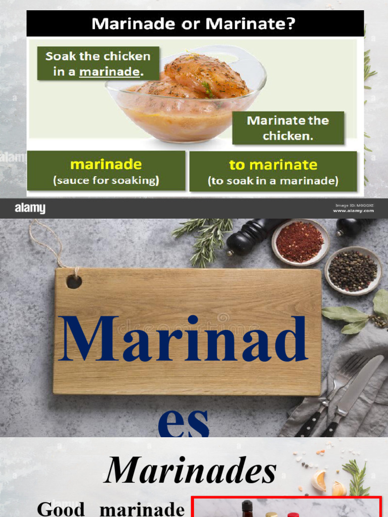 Types of Marinades Explained | PDF | Marination | Western Cuisine