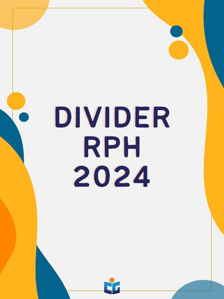 Divider RPH 2024/2025 Editable | PDF