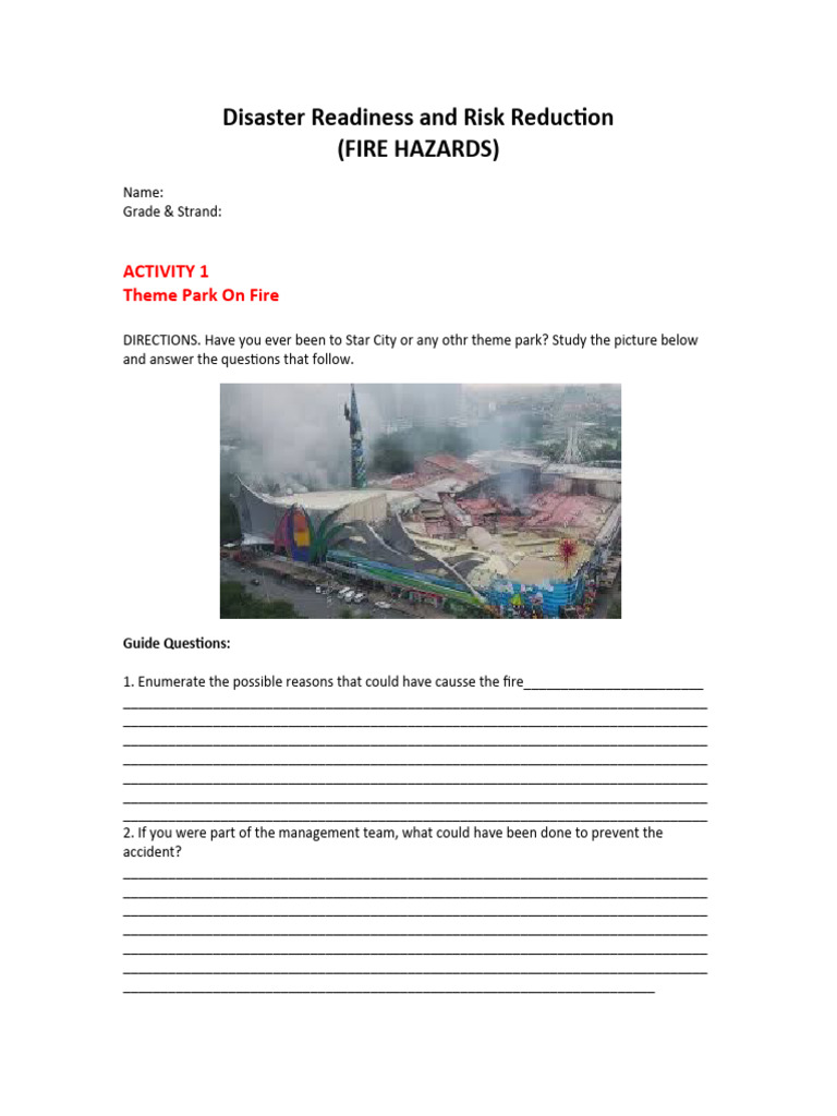 DRRR Activity 1 | PDF