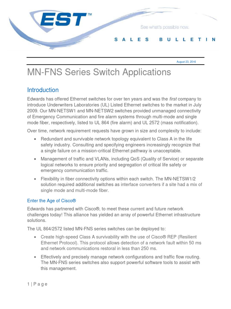 Cisco Switch Applications | PDF | Computer Network | Ethernet