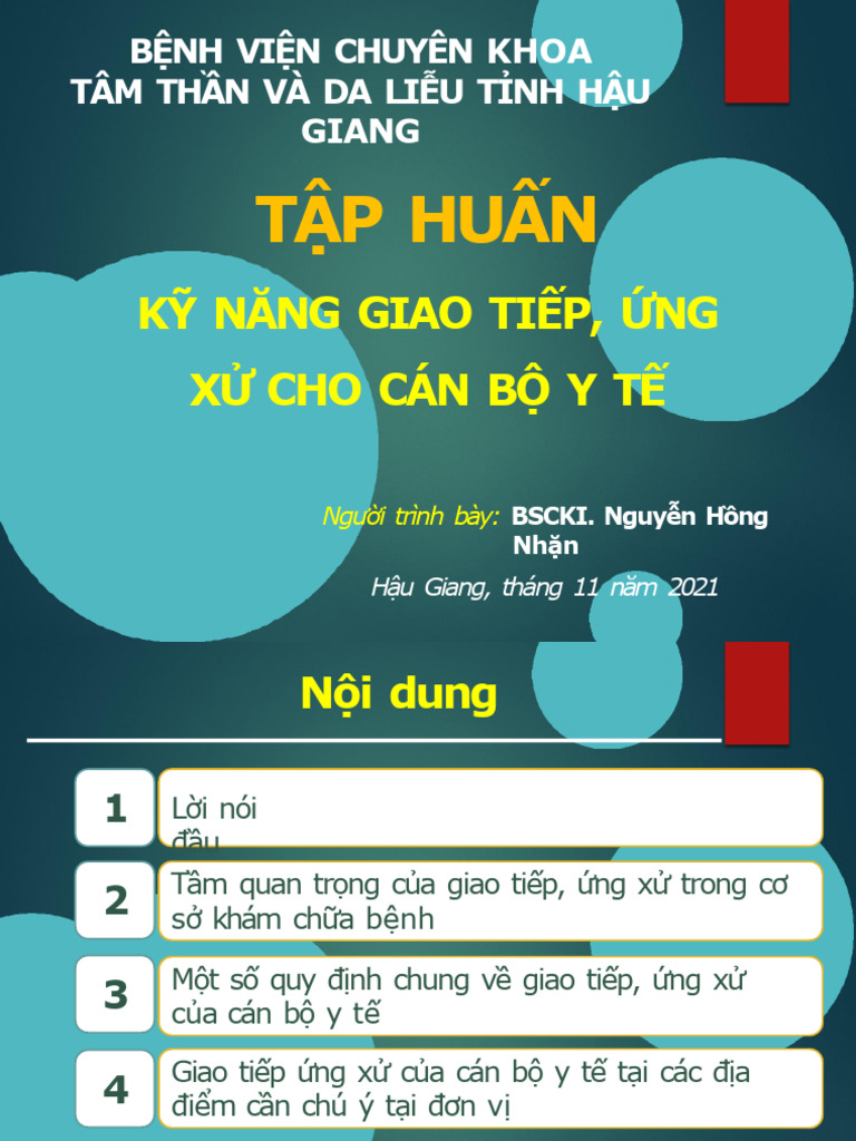 BVCK - Giao Tiếp Ứng Xử | PDF