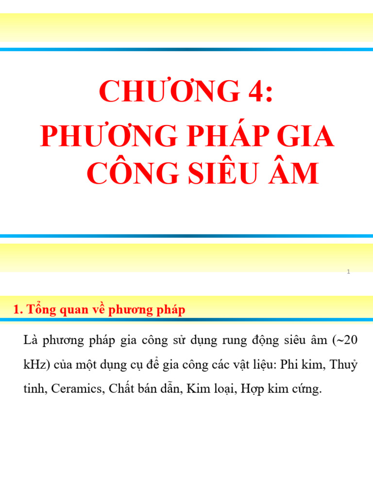 CPPGCTT-C4- GIA CÔNG BẰNG PP SIÊU ÂM | PDF