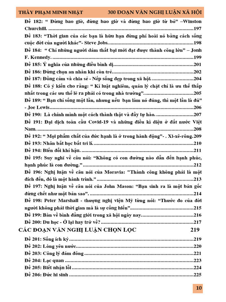 300 BAI VAN NGHI LUAN Doc Thu 10 15 | PDF