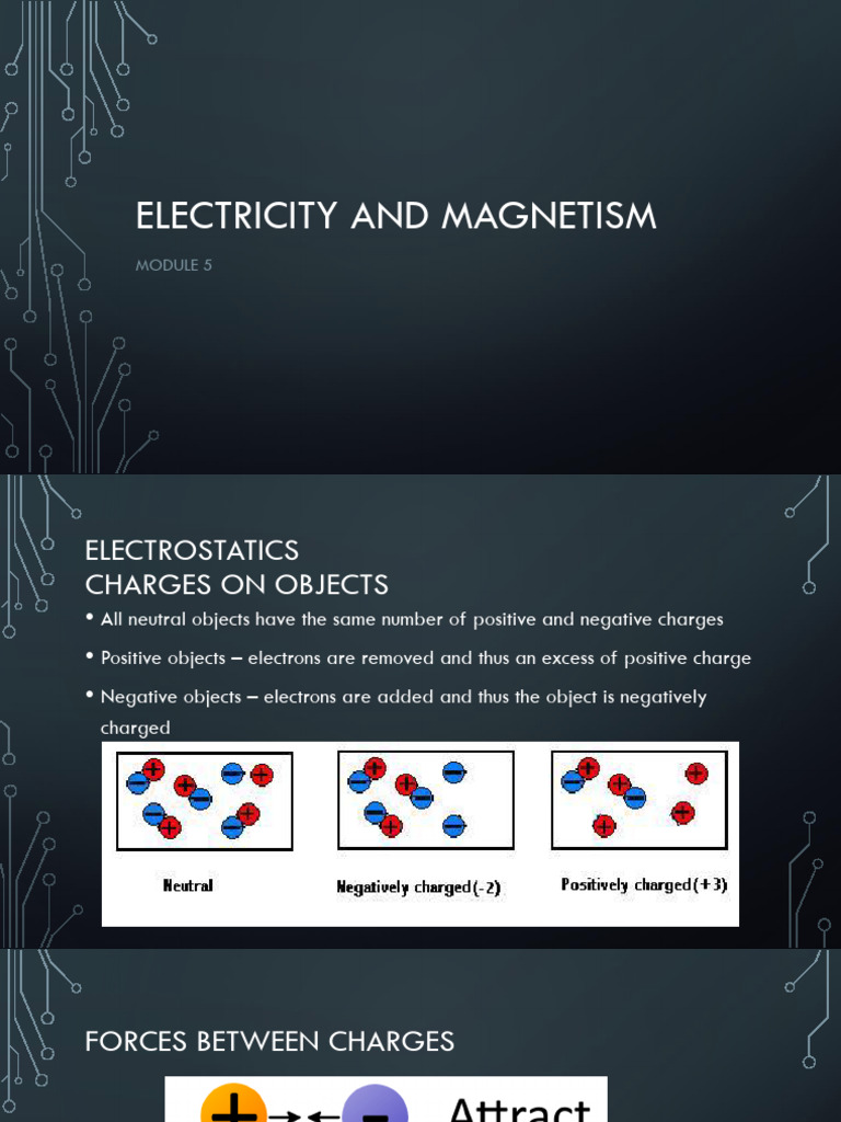 Electricity and Magnetism | PDF | Electromagnetic Induction | Magnetic ...
