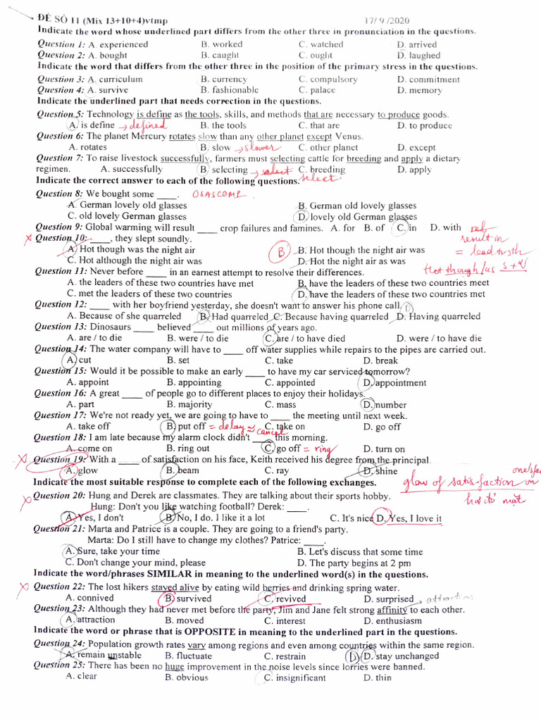 Revision For National Examination (Code 11 VTMP) | PDF | Picture Book ...