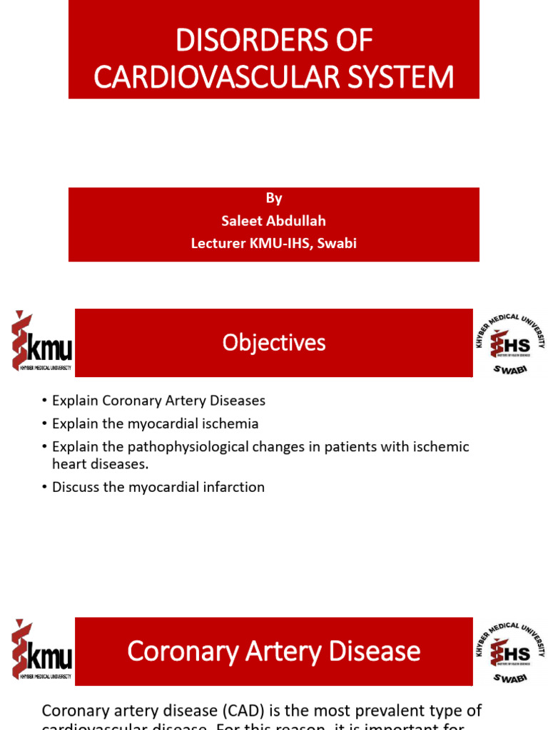 PATHO-II Unit V Cardiovascular Disorders | PDF | Myocardial Infarction ...