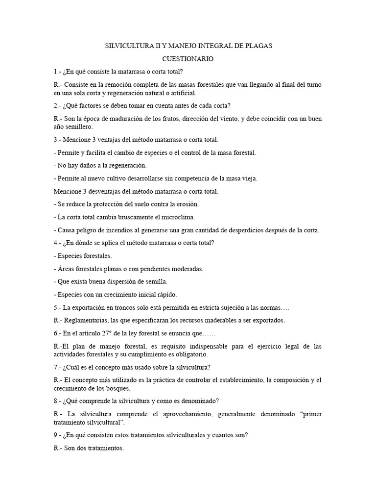 Definición de Dasonomía en Silvicultura | PDF | Los bosques | Gestión ...