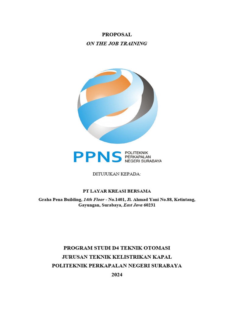 Proposal Ojt | PDF