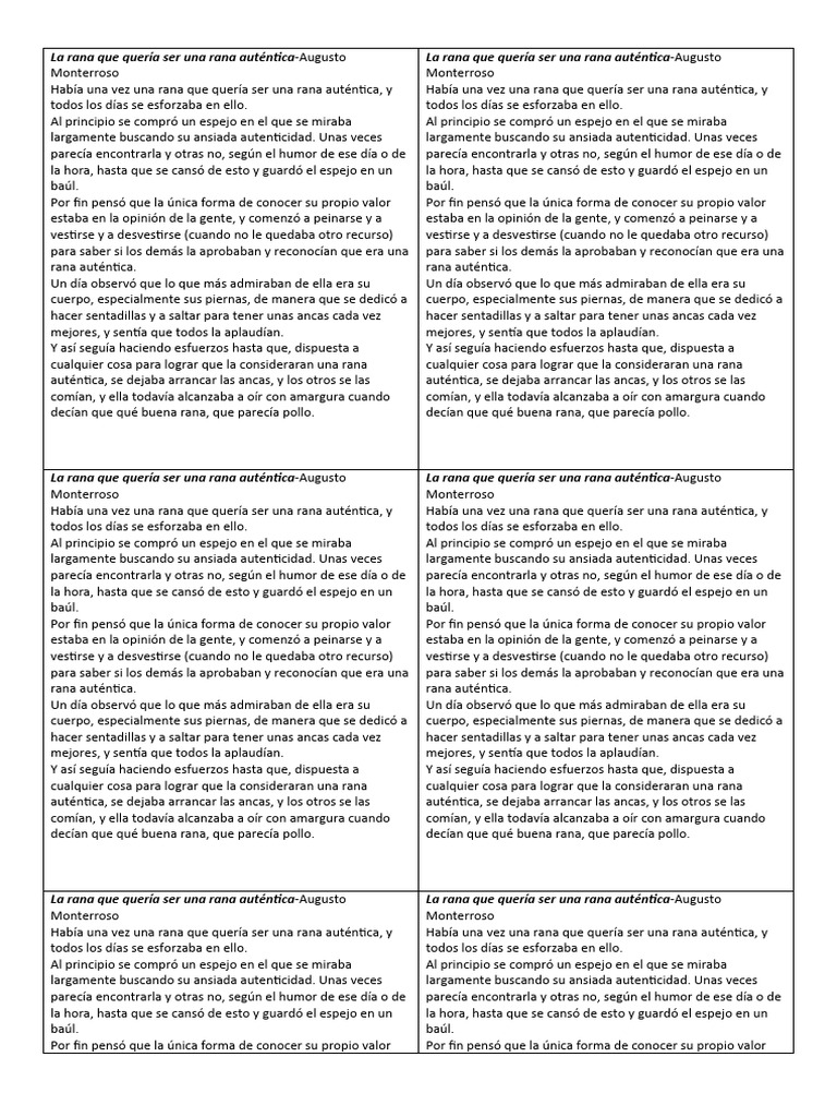 La Rana Que Quería Ser Una Rana Auténtica Pdf