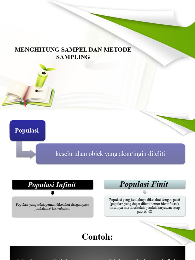 Menghitung Sampel Dan Metode Samplin | PDF