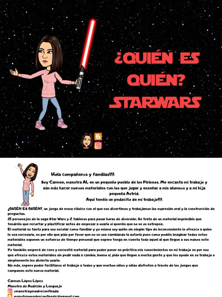 ¿Quién Es Quién Starwars | PDF | Han Solo | Luke Skywalker