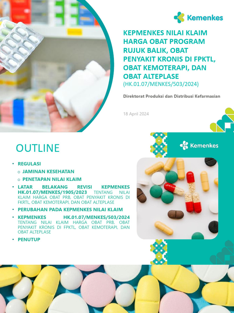 Kepmenkes Nilai Klaim Obat Prb Obat Penyakit Kronis Obat Kemoterapi