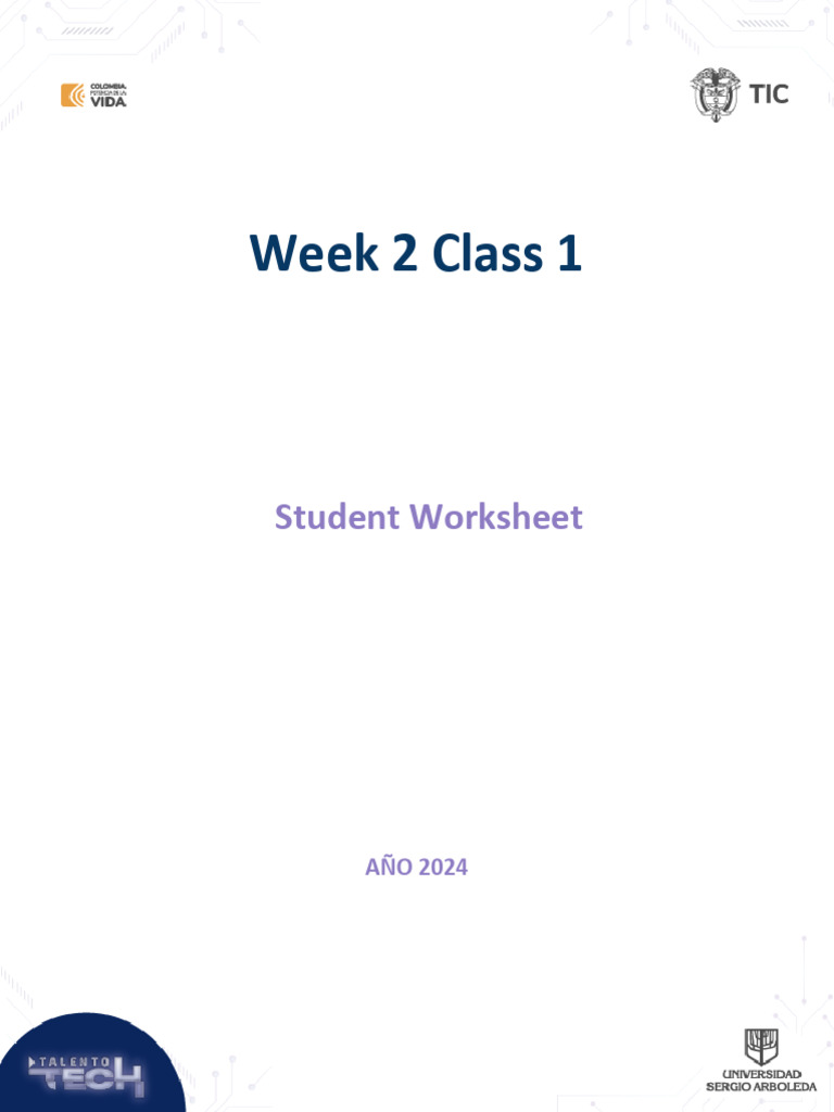 W2 C1 Student Worksheet 2 | PDF