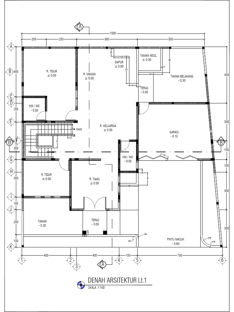 Denah Rumah LT 1 | PDF