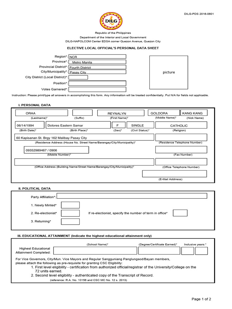 Dilg Reports Resources 201655 F8e190ac19 | PDF | Metro Manila
