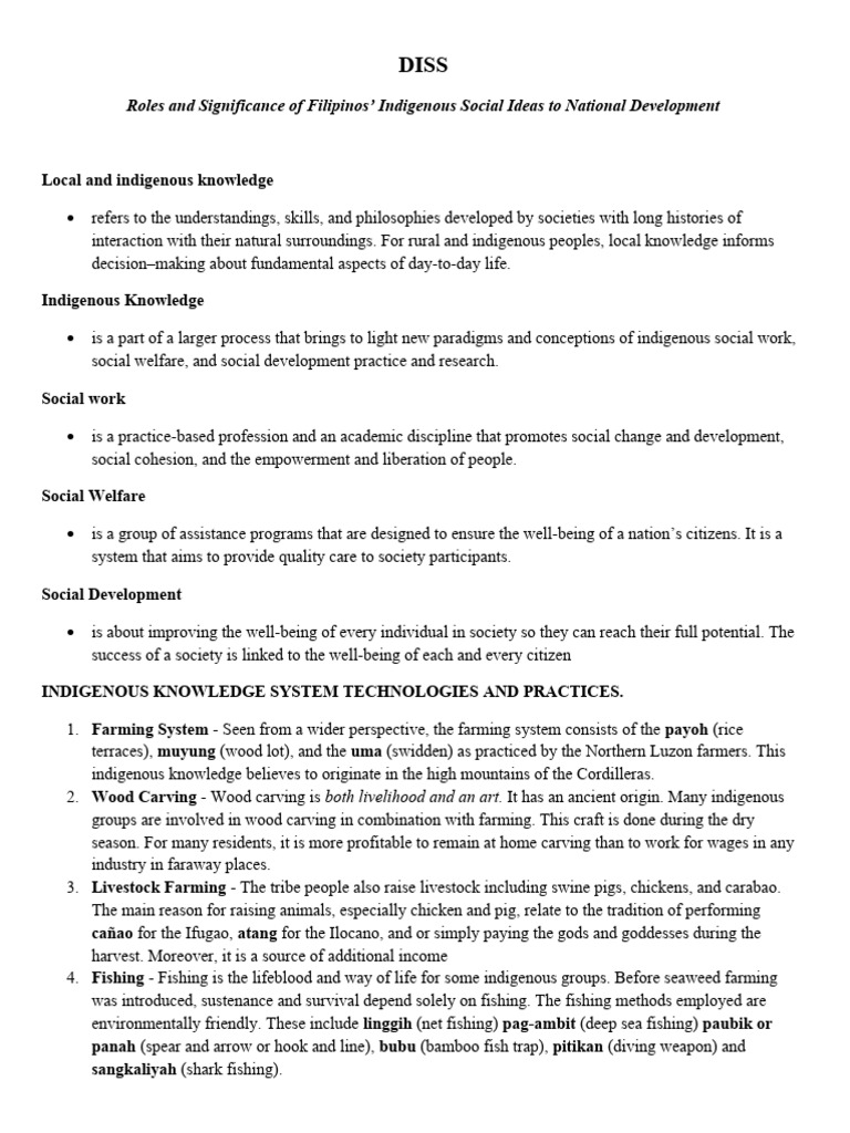 DISS LESSON 4 (Q2) | PDF | Agriculture | Social Work