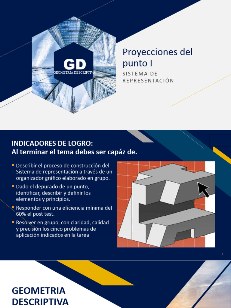 Geometria Descriptiva 2020 Semana 1 | PDF | Geometría | Conceptos matemáticos