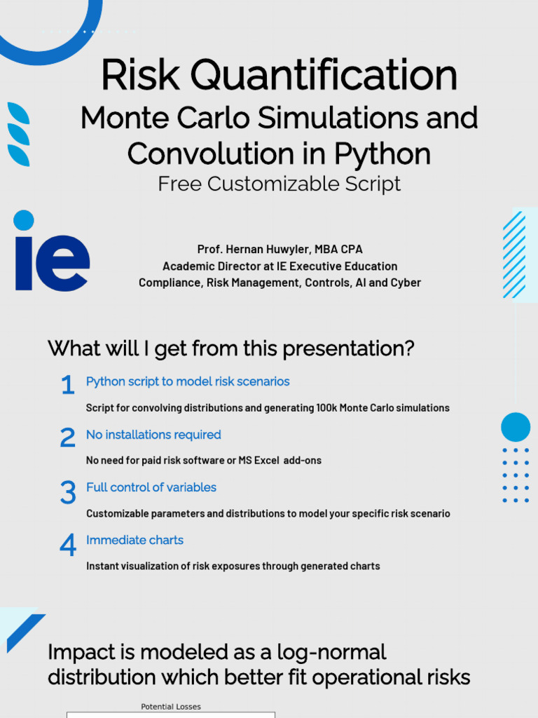 IE Prof Hernan Huwyler Monte Carlo Convolution Python 1712836424 | PDF ...