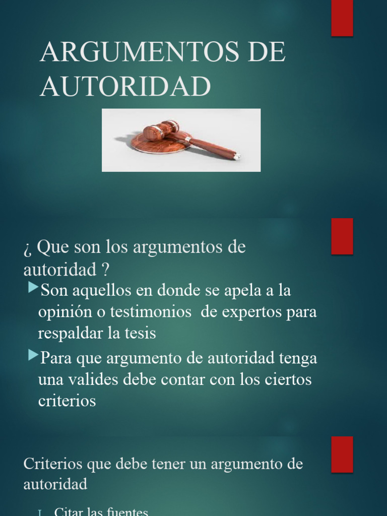 Argumentos de Autoridad | PDF