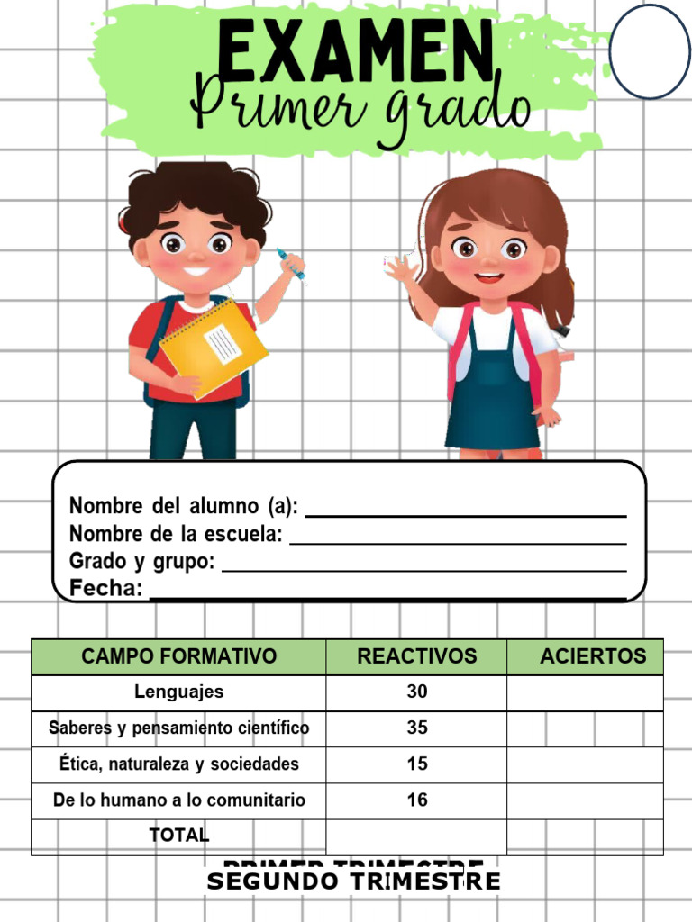 Examen 1ro - Segundo Trimestre | PDF
