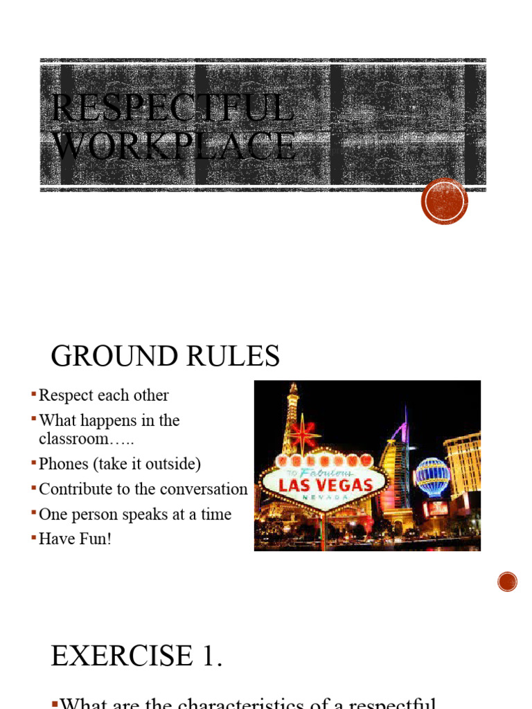 Respectful Workplace | PDF | Harassment | Bullying