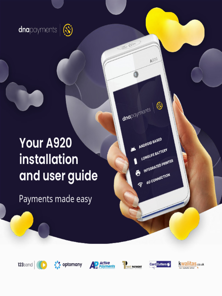Your A920 Installation and User Guide: Payments Made Easy | Download ...