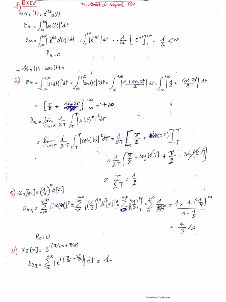 Corr td1 Et TD 2 | PDF
